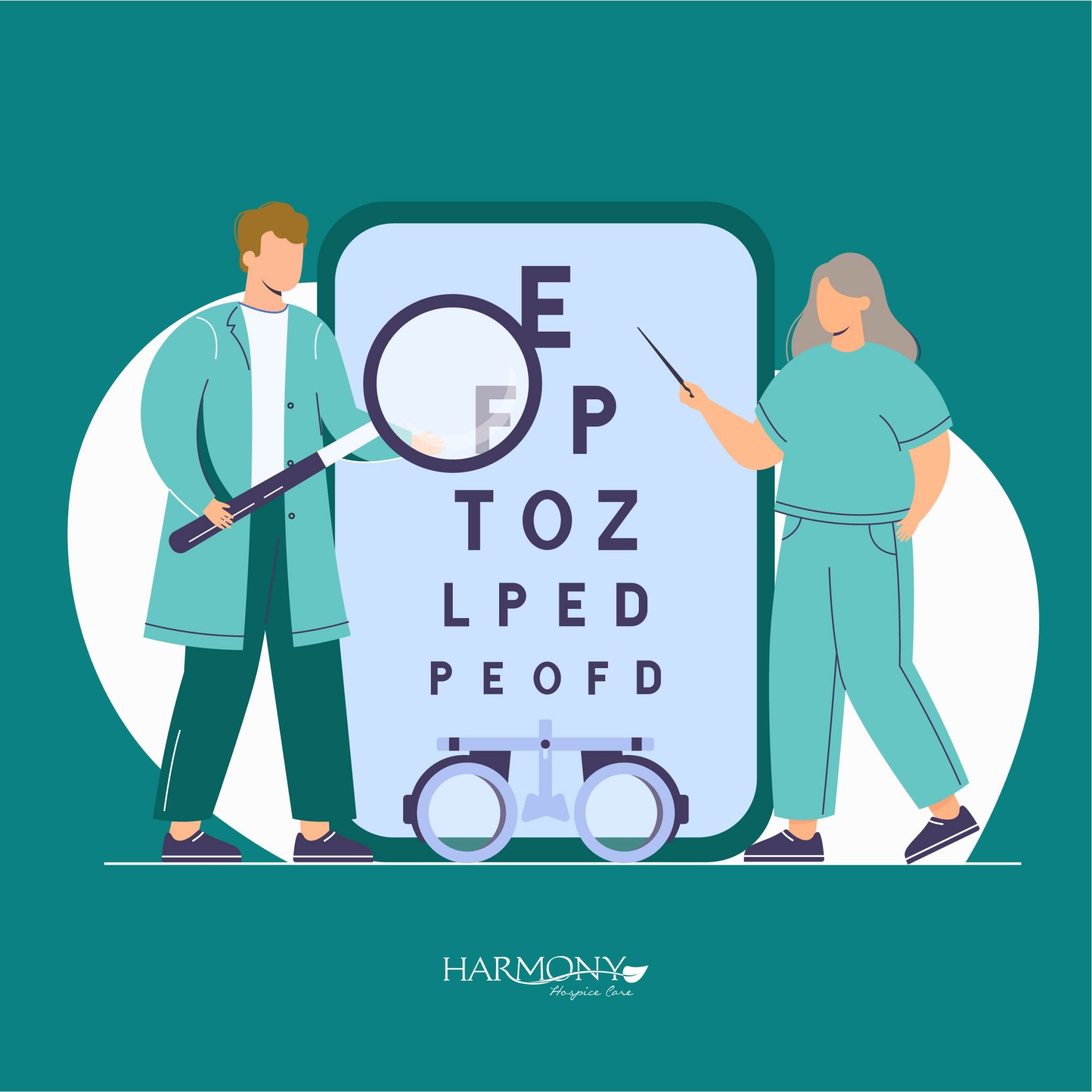 National Eye Exam Month Harmony Hospice Ohio